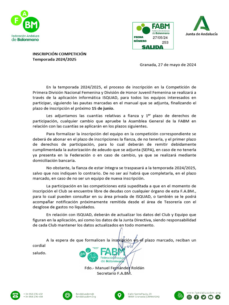 Inscripción 1 DNF-DHJF | PDF