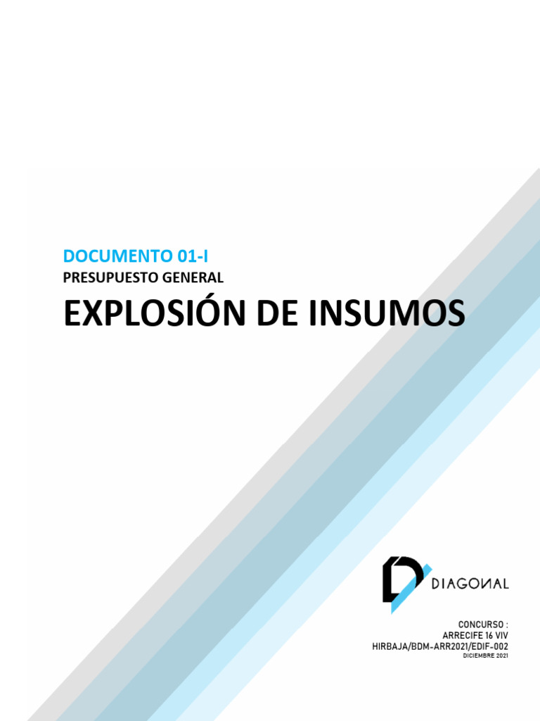 DOC.01-I - Explosion de Insumos | PDF | Ingeniería de Edificación ...