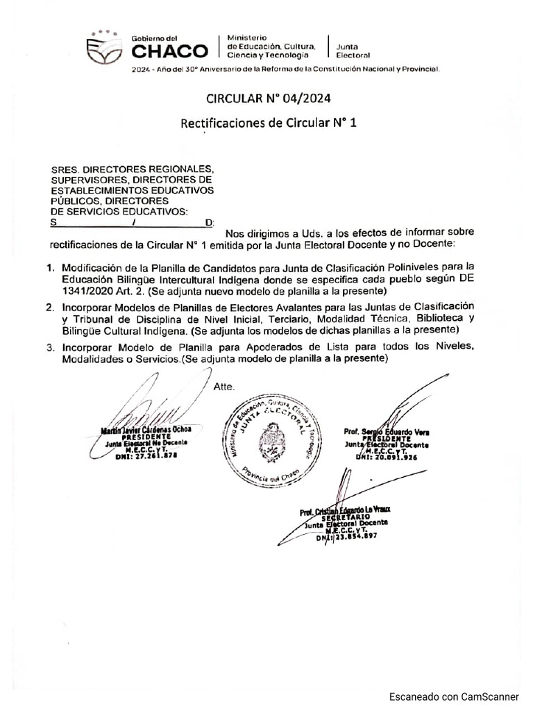 Circular 004 24 JEDyND | PDF