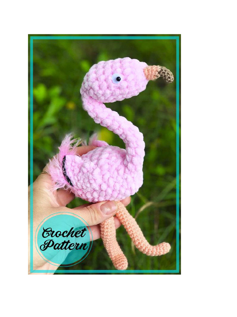 Cute Flamingo Amigurumi Free PDF Crochet Pattern | PDF Cute Flamingo Amigurumi Free PDF Crochet Pattern | PDF