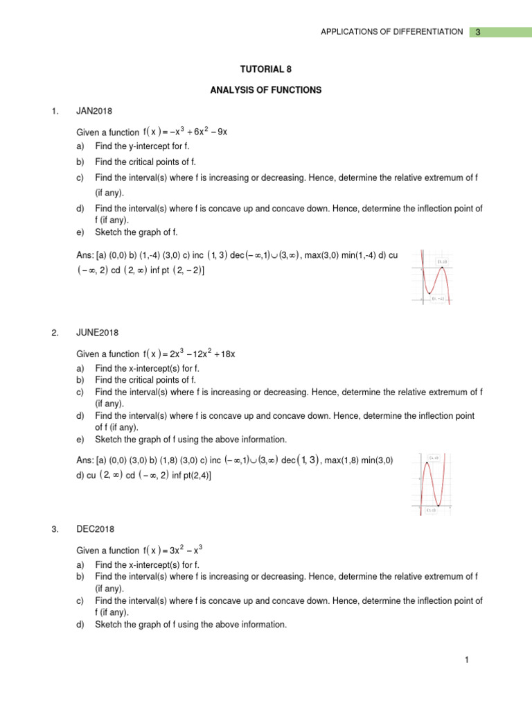 Tutorial 8 | PDF | Mathematics | Functions And Mappings