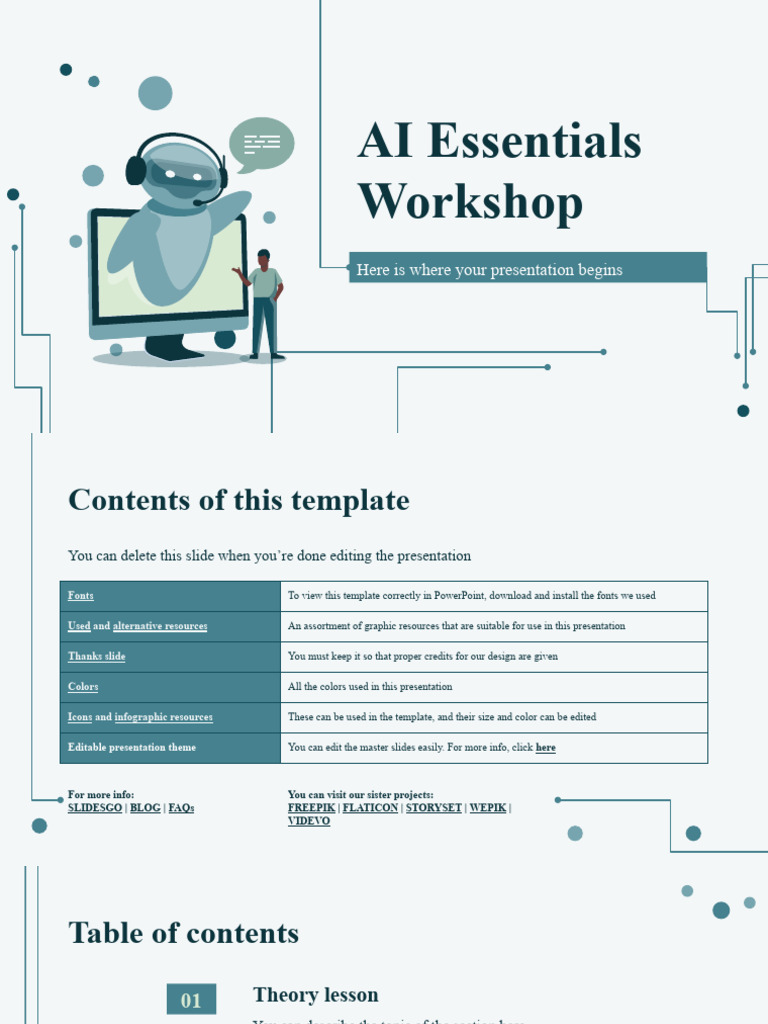 AI Essentials Workshop by Slidesgo | PDF | Planets | Mercury (Planet)