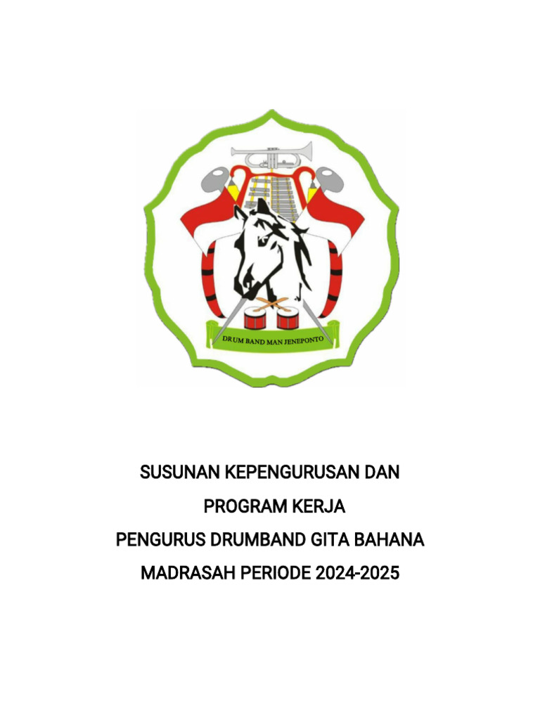 Susunan Kepengurusan Dan Rancangan Program Kerja 2024 | PDF