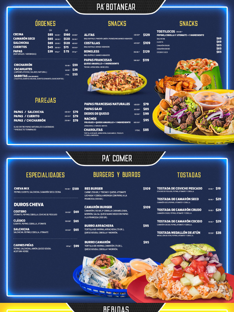 Menu Cheva | PDF