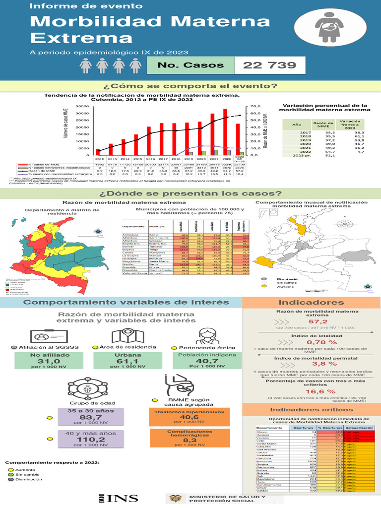 Morbilidad Materna Extrema Pe Ix 2023 | PDF | Hospital | Esfera pública