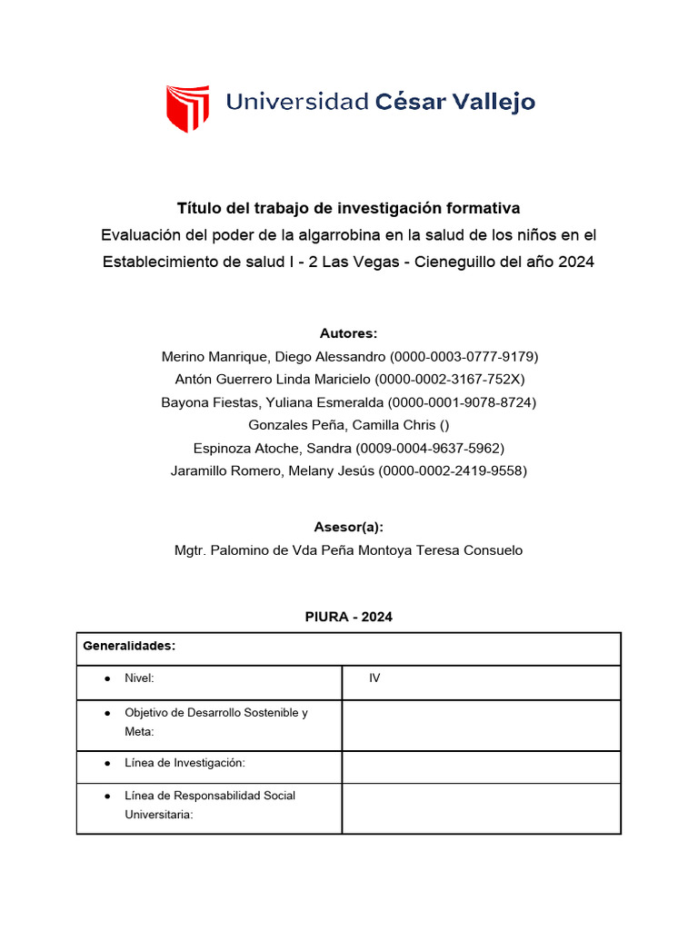 Informe de Tii | PDF | Muestreo (Estadísticas) | Nutrición