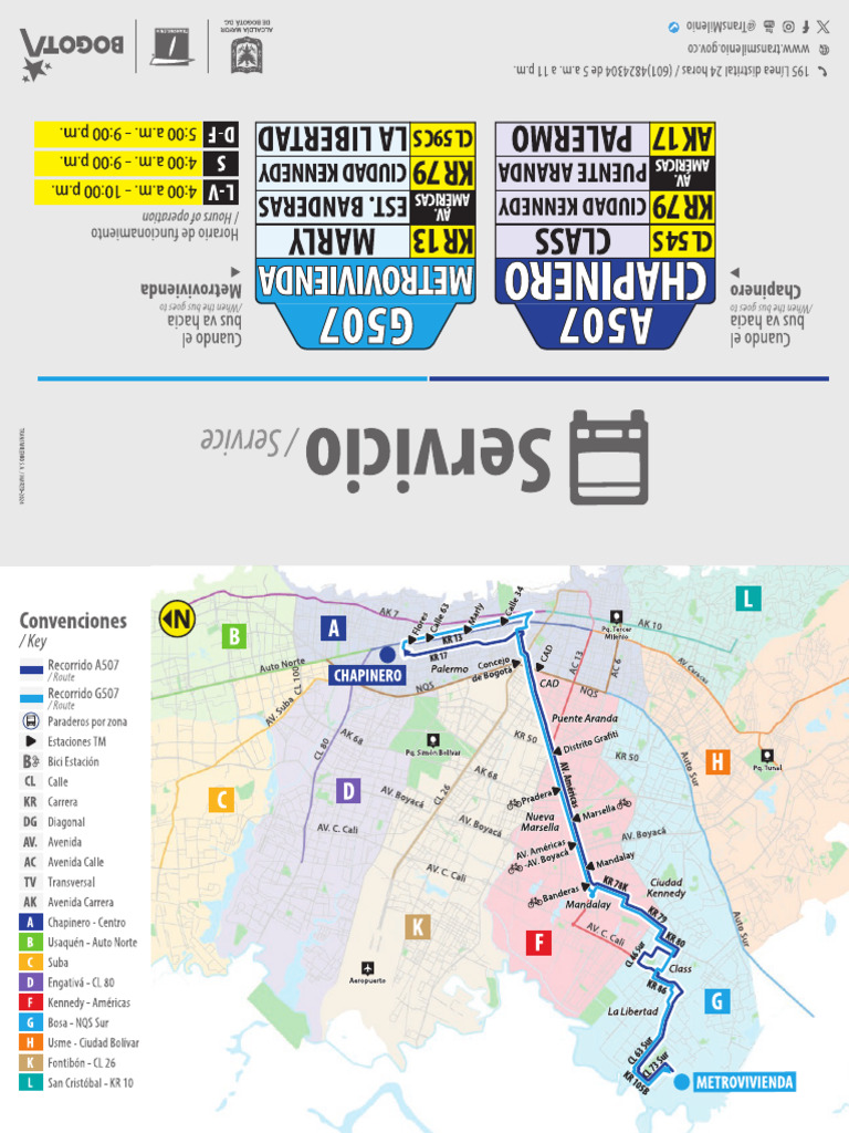 Plegable Ruta G507 | PDF