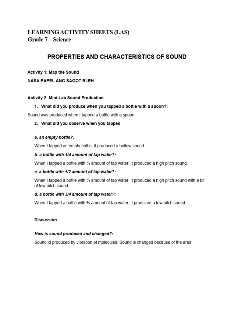 Learning Activity Sheets | PDF | Electromagnetic Spectrum ...