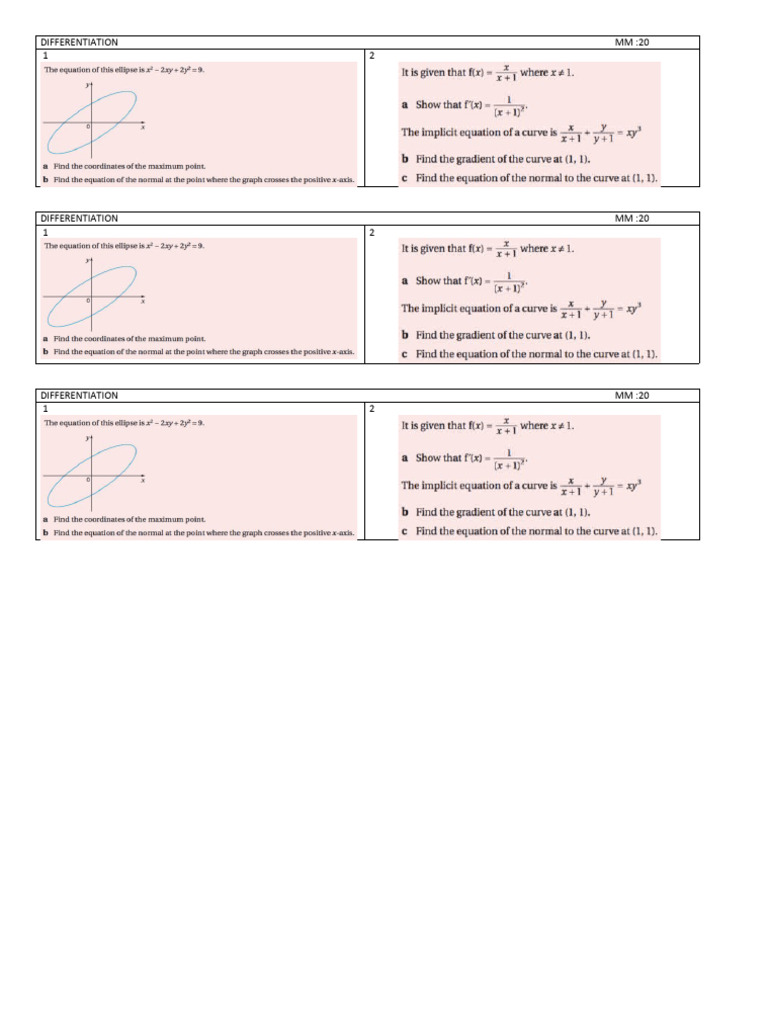Understanding Differentiation Concepts | PDF