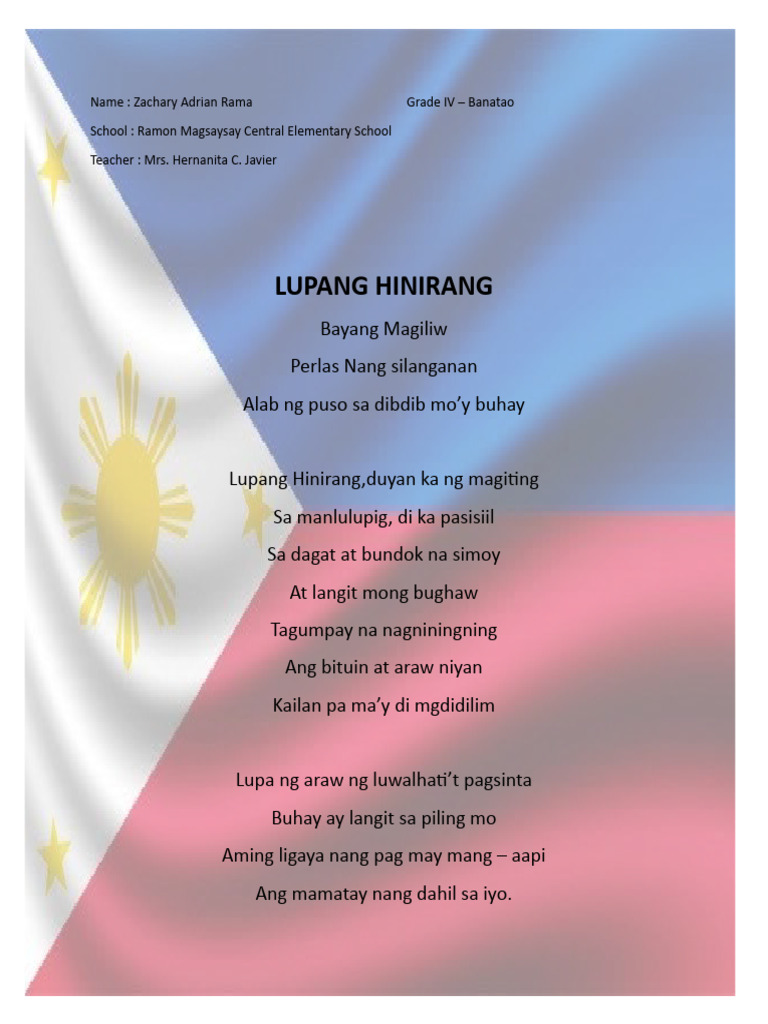 Zachs Project | PDF | Philippines