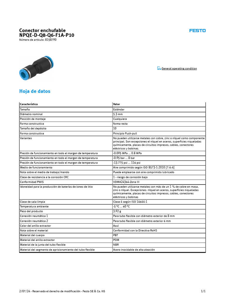 Datasheet | PDF | Conector eléctrico | Cobre