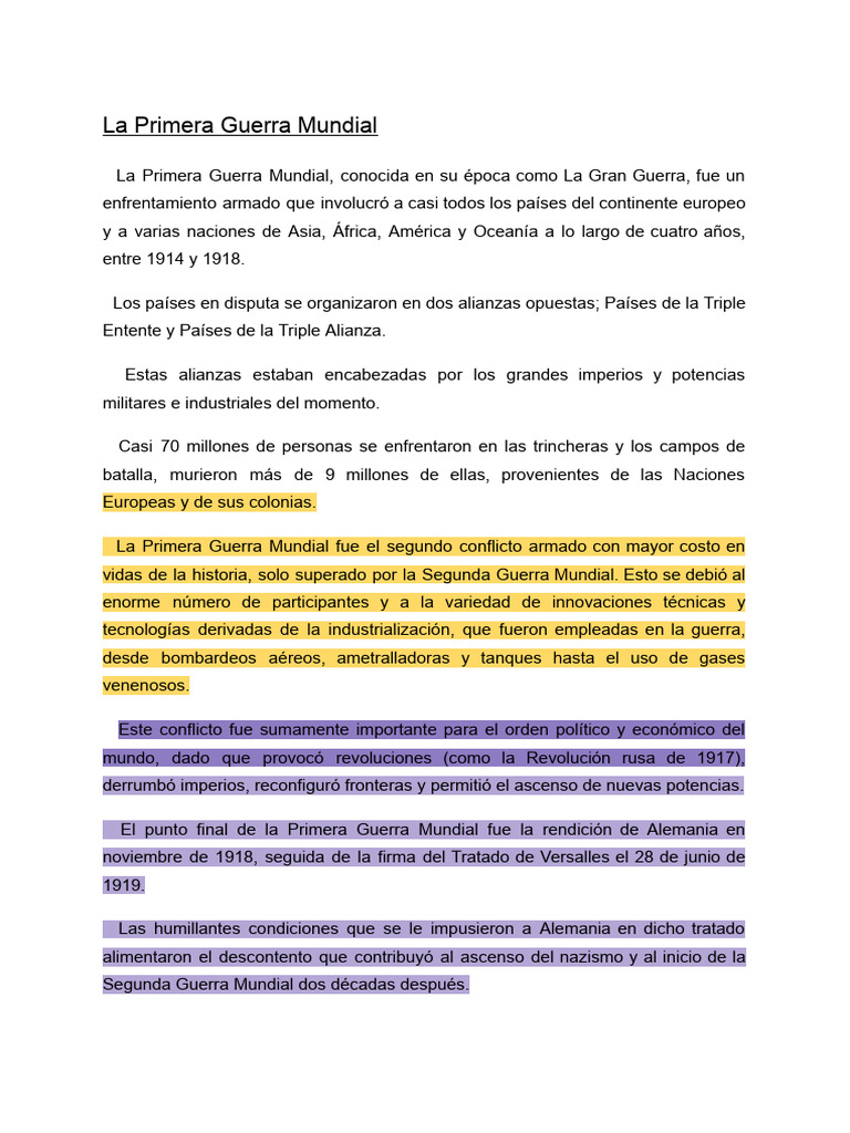 Primera Guerra Mundial | PDF | Primera Guerra Mundial | Austria Hungría