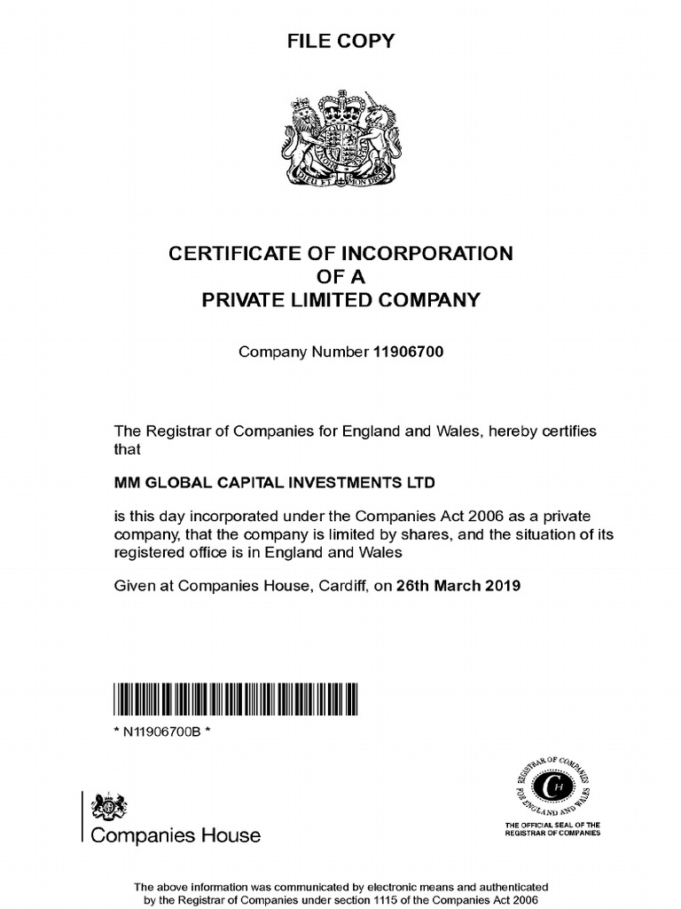 Companies House Document | PDF