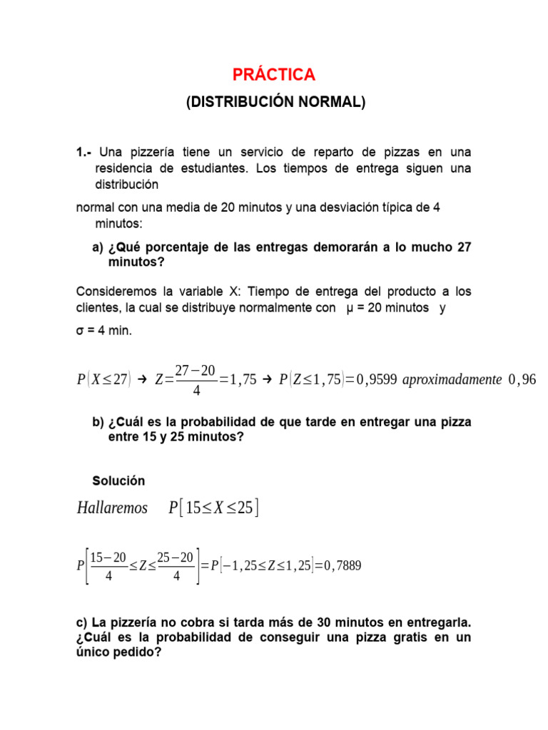 Ejercicios Dist. Normal | PDF | Leche | Distribución normal