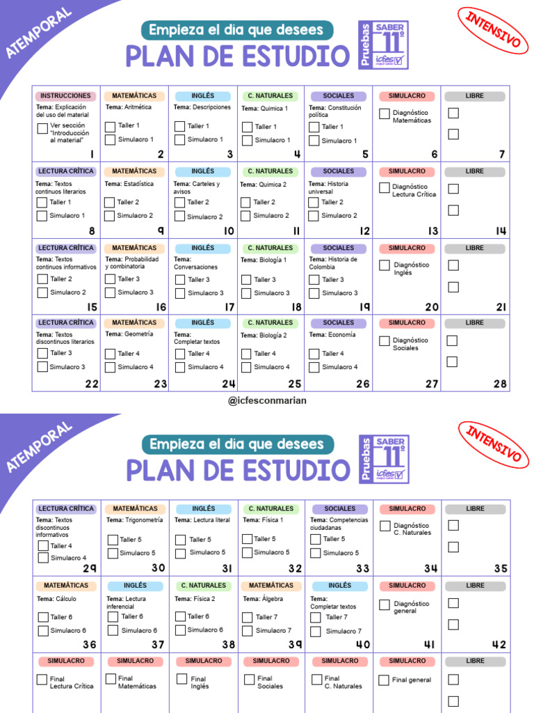 Plan de Estudio Atemporal (2 Meses) | PDF