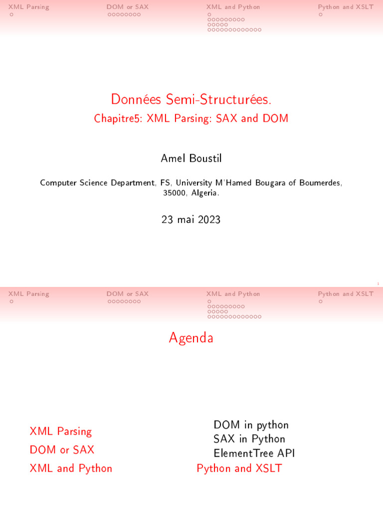 Chapitre 05 Pdf Xml Document Object Model 2488