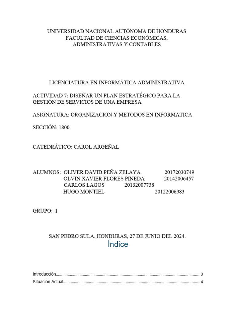Actividad7 Planestrategico Equipo1 | PDF | Business | La satisfacción del cliente