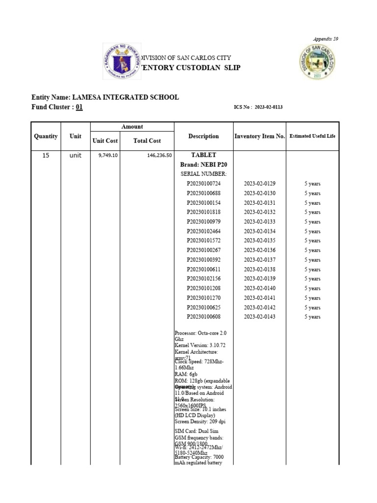 Sample Ics | PDF | Tablet Computer | Mobile Computers