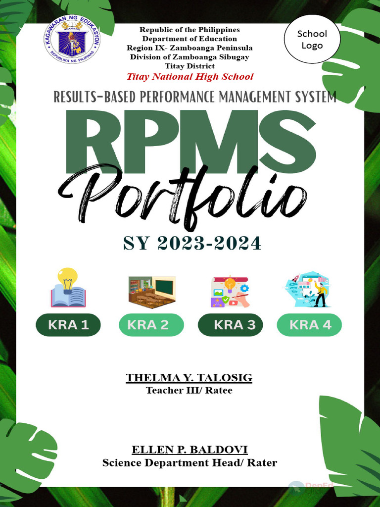 E-rpms Portfolio (Design 1) 2023-2024_depedclick | Download Free PDF ...