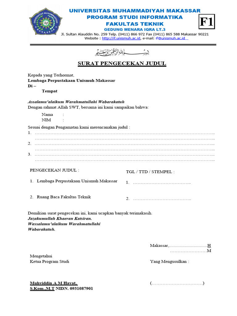 Pengecekan dan Rekomendasi Judul TA | PDF