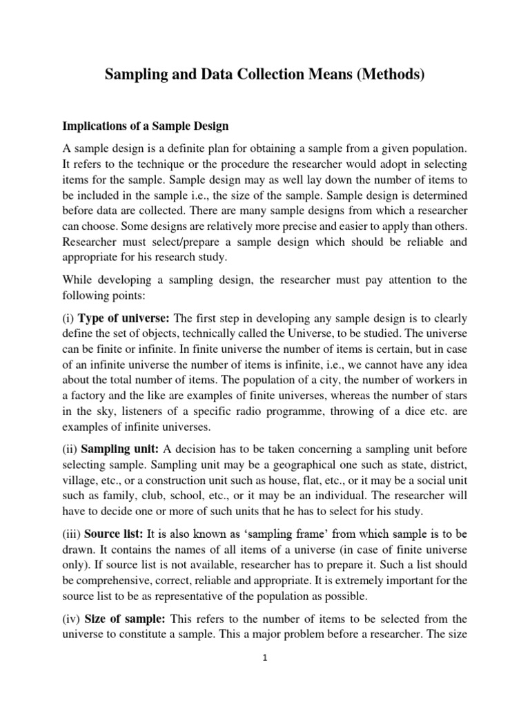 Reserach Methodology 3 and 4 | PDF | Sampling (Statistics) | Ethnography