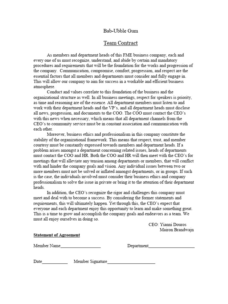 Final Contract | PDF | Chief Financial Officer | Marketing