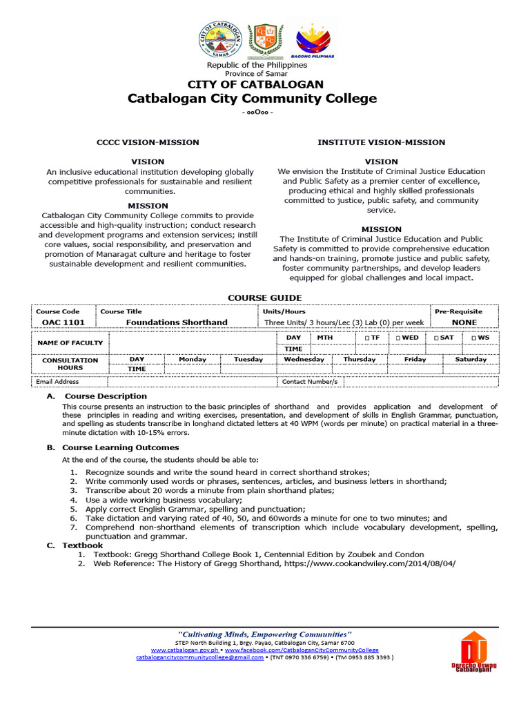 Foundations Shorthand-Course Guide | PDF | Shorthand | Academic Dishonesty