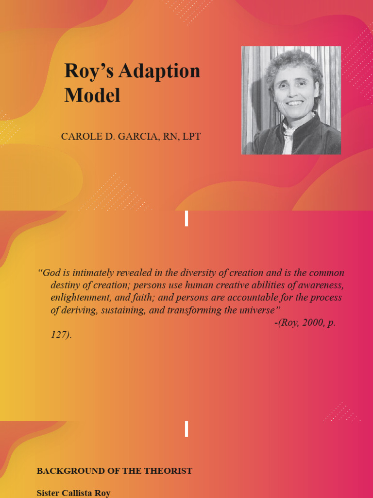 3.5roys Adaption Model | PDF | Nursing | Perception