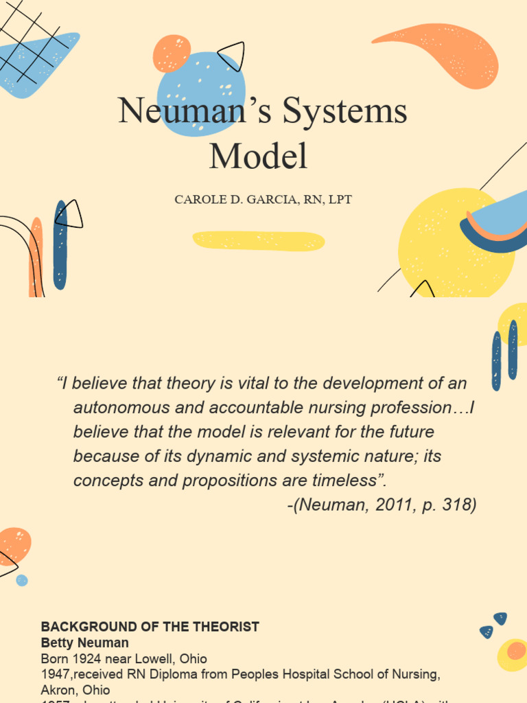 3.4neumans Systems Model | PDF | Nursing | Stress (Biology)