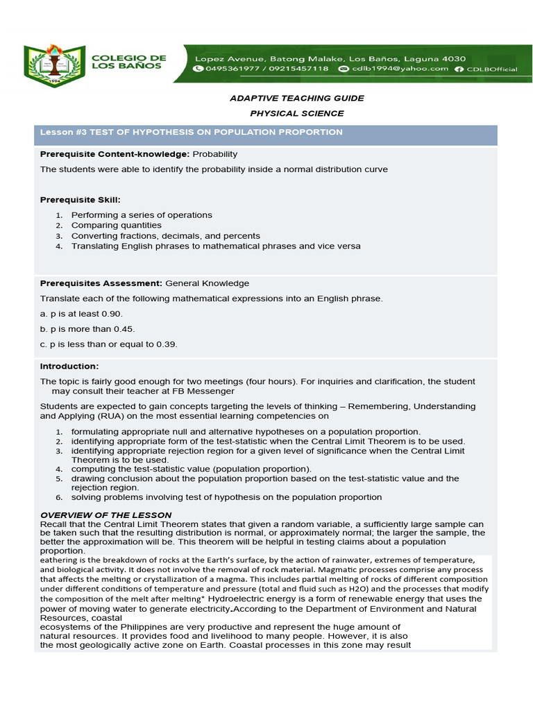 ATG STATISTICS Week 12 | PDF | Water | Magma