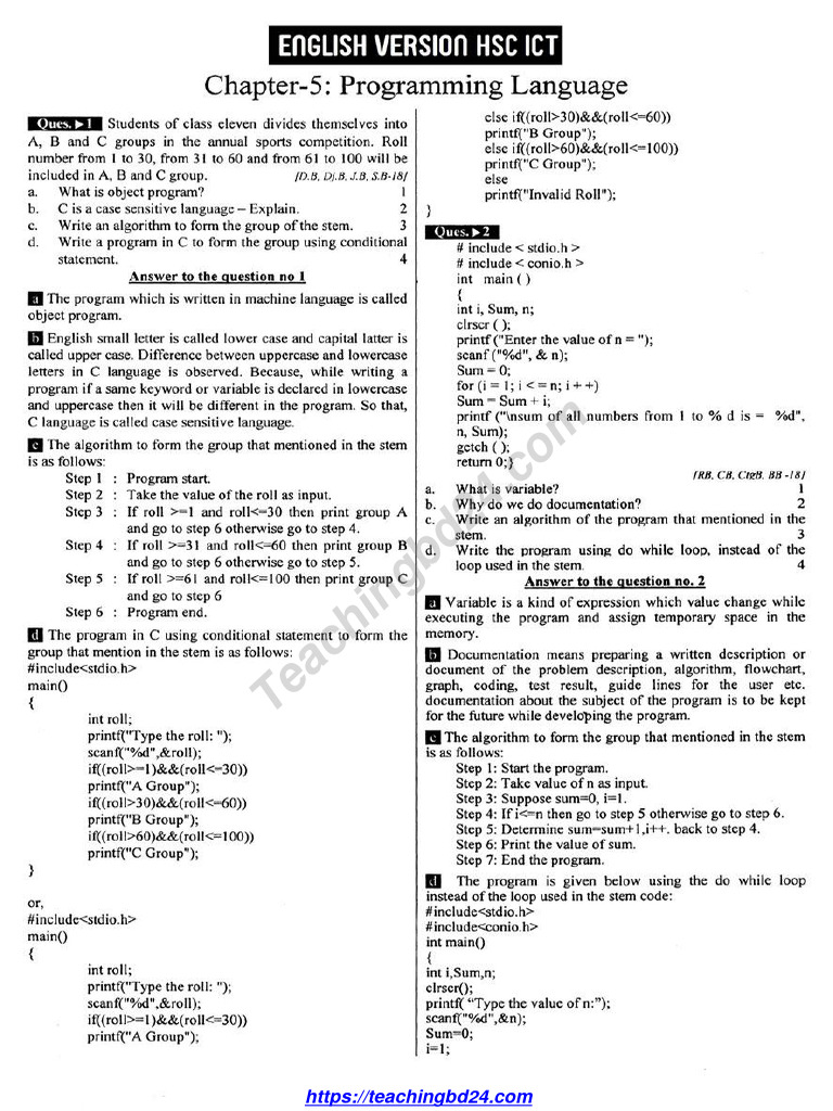 English Version HSC Ict Note Chapter 5 | PDF | Lifestyle