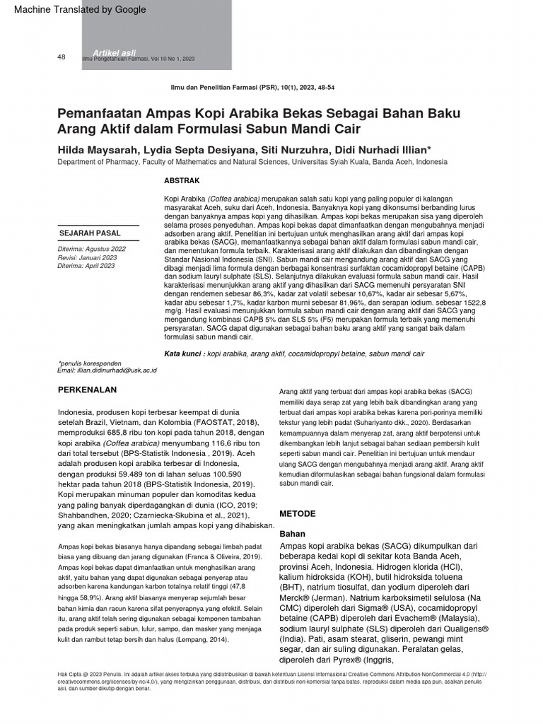Utilization of Spent Arabica Coffee Grounds 4 | PDF | Memasak, Makanan ...