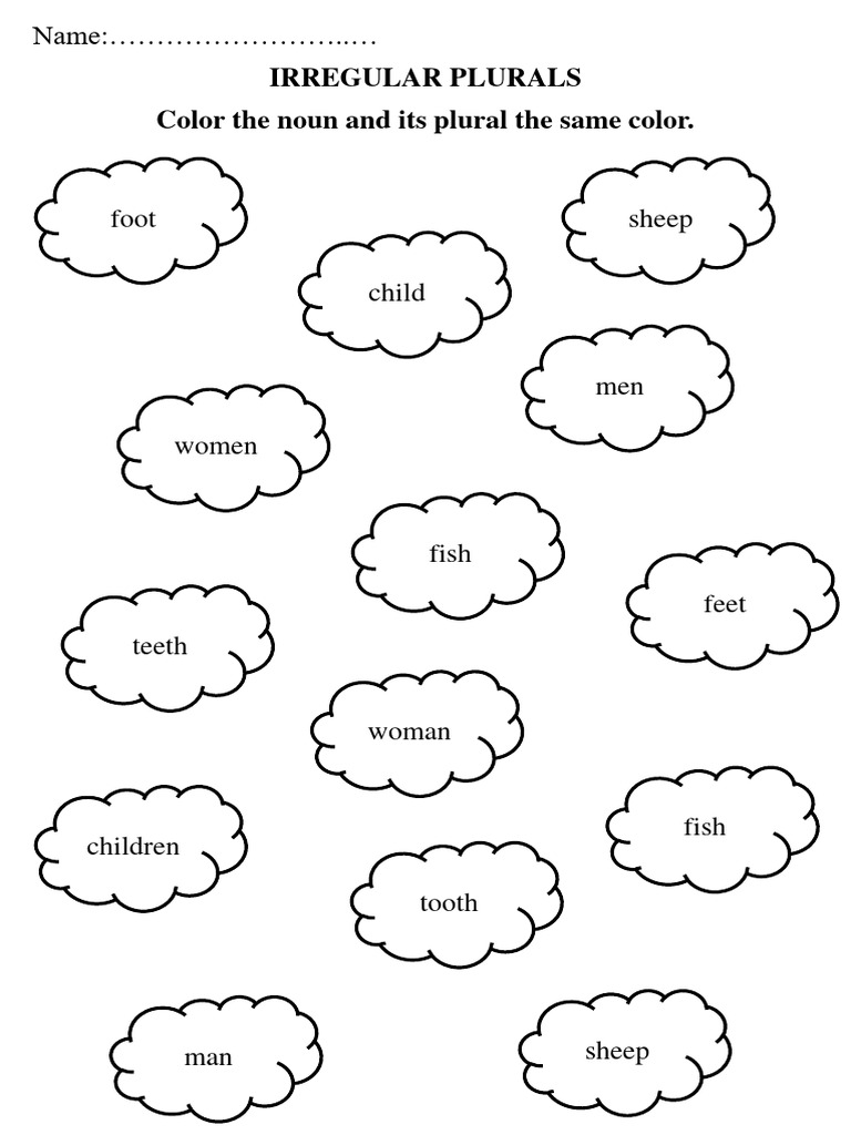 Irregular Plurals | PDF