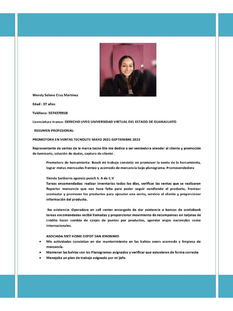CV Wen Actualizado | PDF