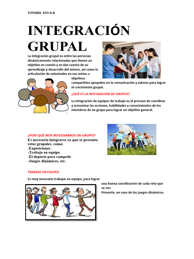 INTEGRACIÓN GRUPAL (1) | PDF