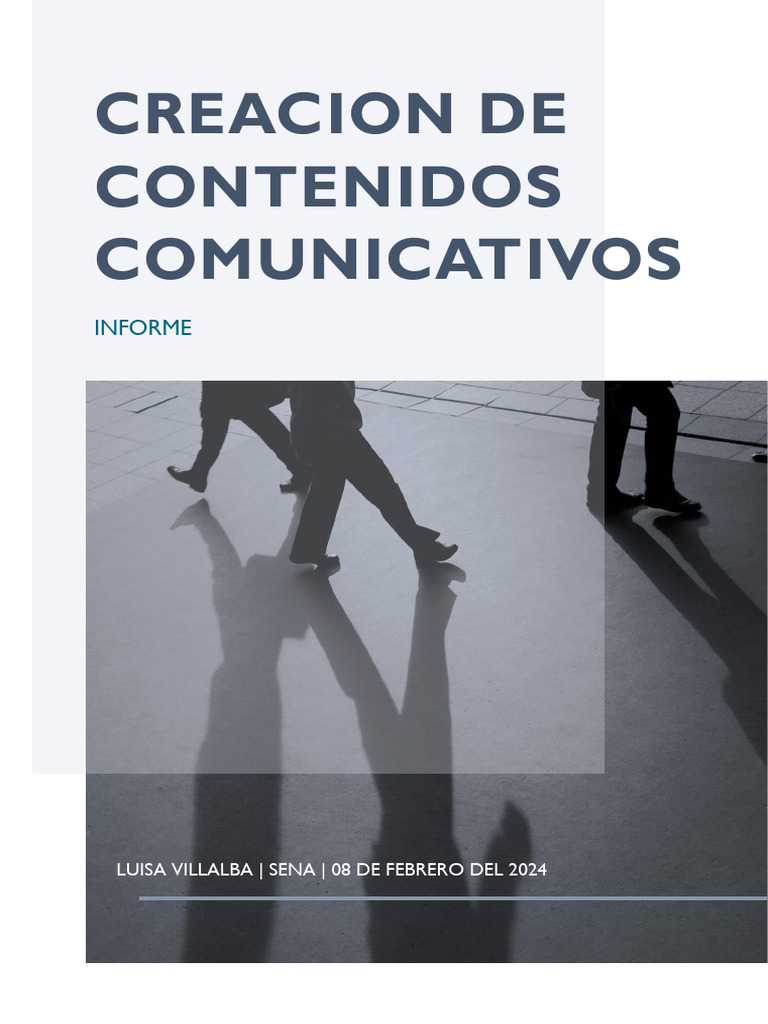 Informe Contenido Comunicativo | PDF
