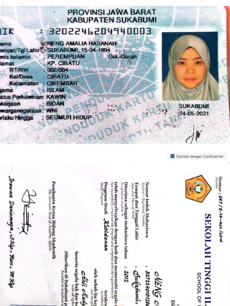 Nengamalia KTP Ijazah STR | PDF