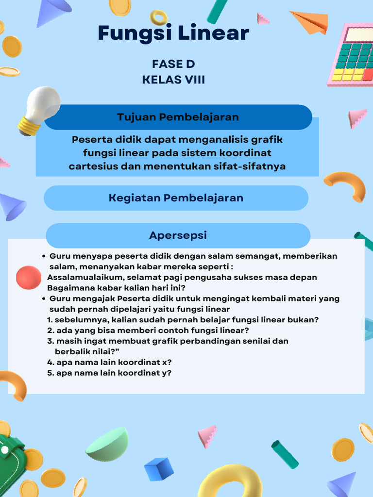 Modul Fungsi Linear | PDF