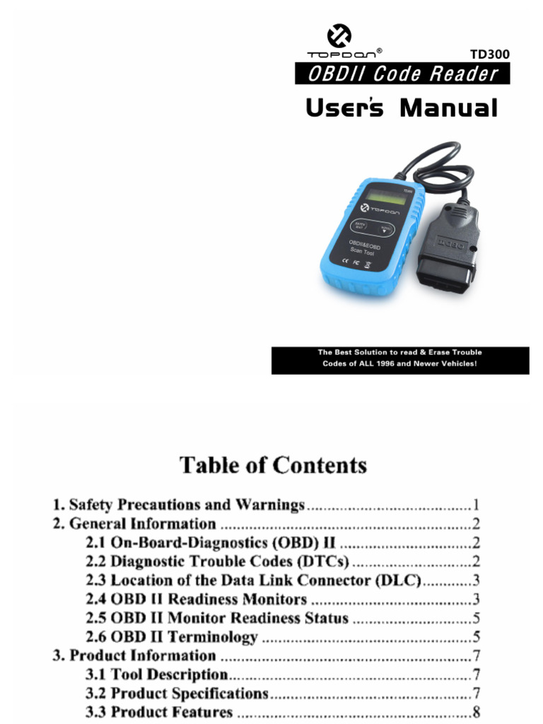 TD300 User's Manual | PDF