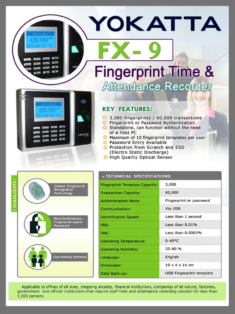 YOKATTA FX-9 FINGERPRINT | PDF