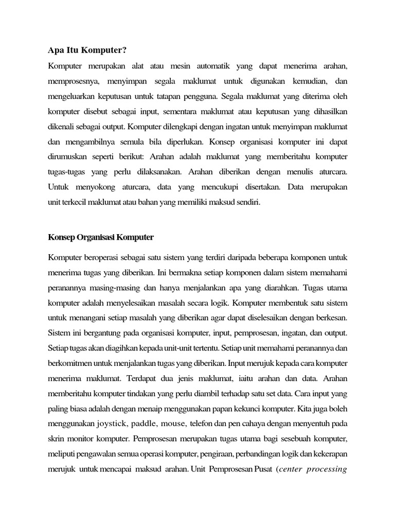 Pengertian Hardware Dan Software | PDF | Komputer