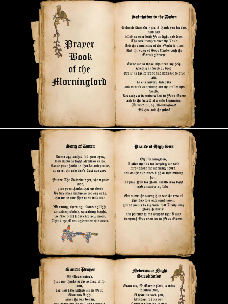 Morninglord's Dawn Prayers Guide | PDF | Dawn | Prayer