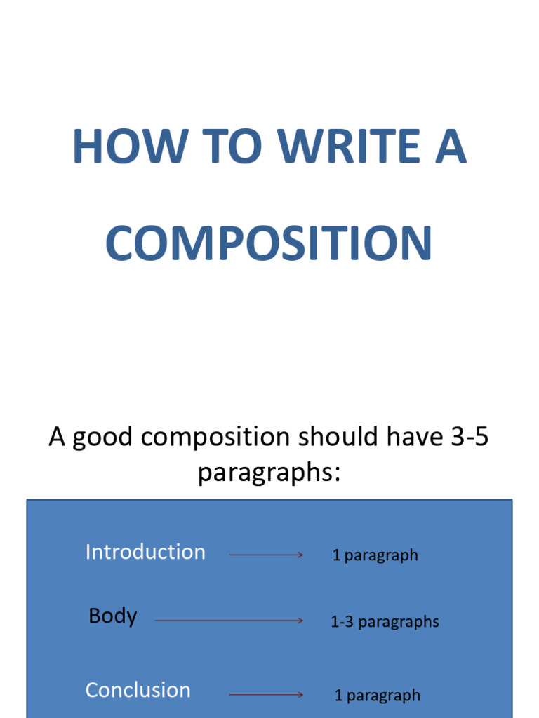 How To Write A Composition | PDF