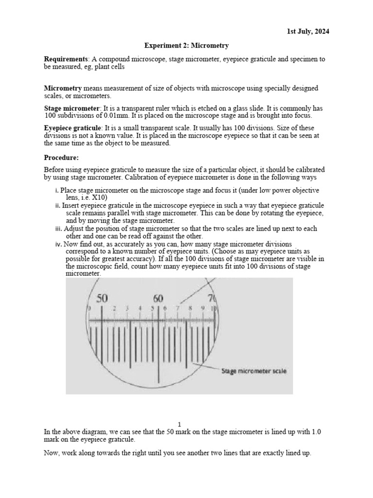 Experiment 2 | PDF | Microscope | Optics