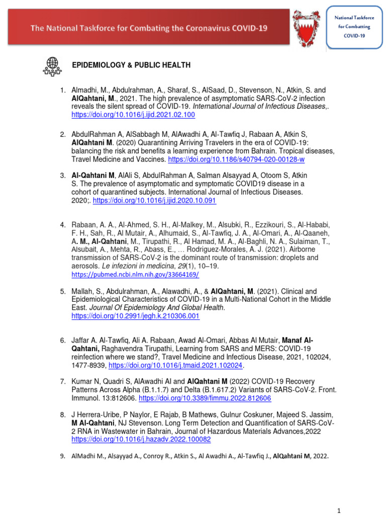 EPIDEMIOLOGY and PUBLIC HEALTH | PDF | Infection | Cohort Study