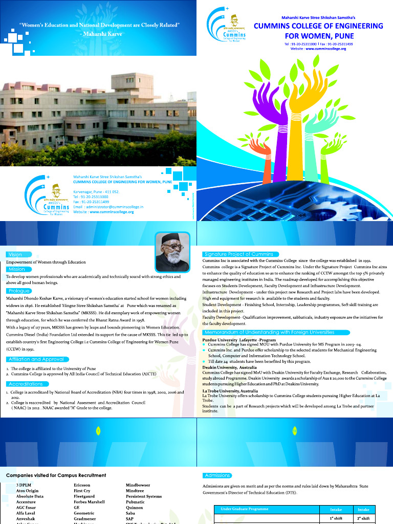 Cummins College of Engineering For Women Pune | PDF