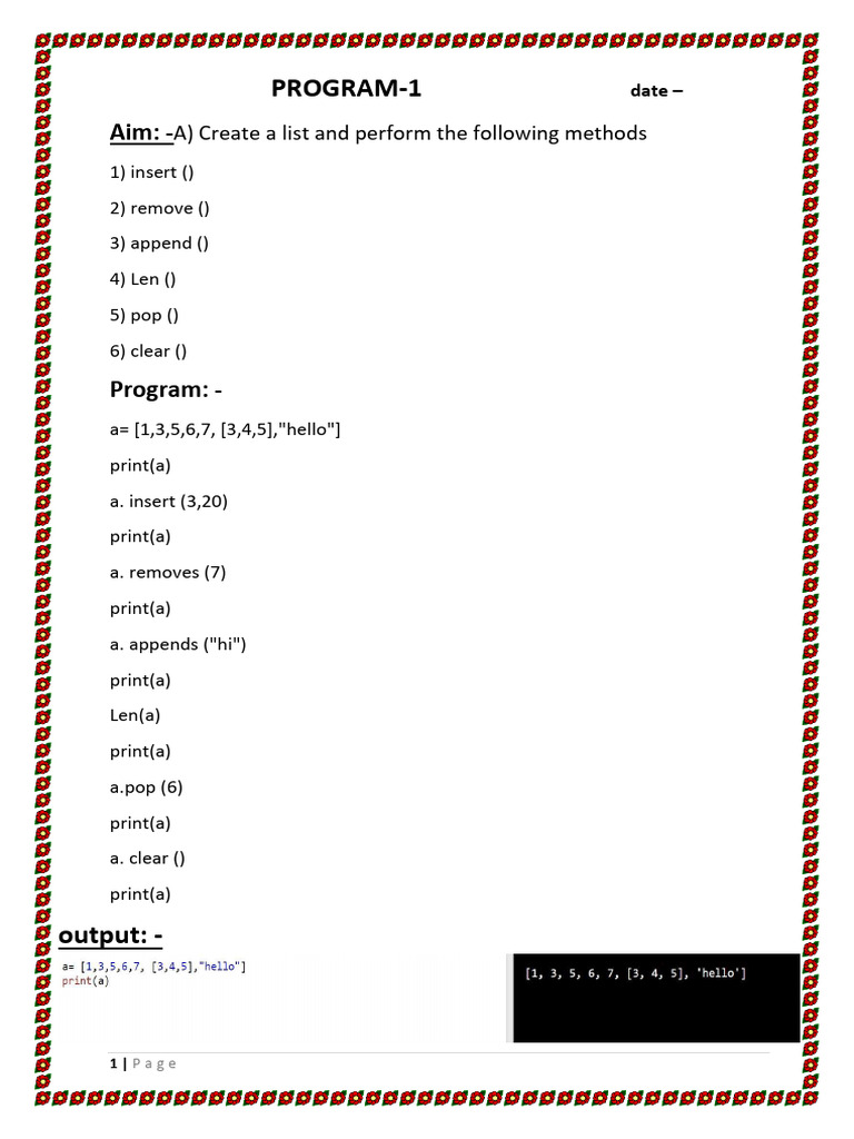 PYTHON Lab file | PDF | Anonymous Function | Computer Engineering