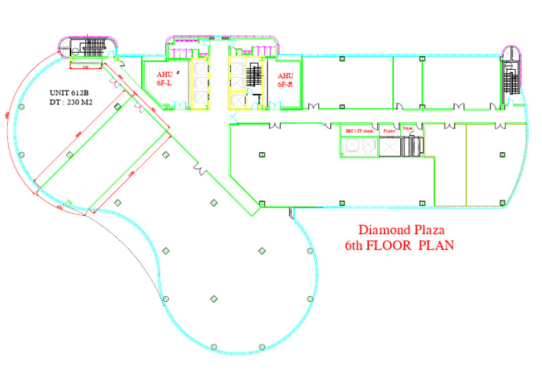 6th Floor Plan - (Unit 612B - 230m2) | PDF | Business | Computers