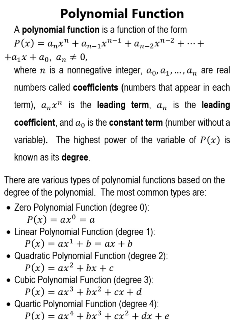 Ims Polynomial Function | PDF | Polynomial | Computational Science
