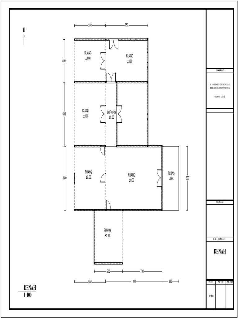 Denah Existing Gedung Ex-RSUD Kebumen | PDF